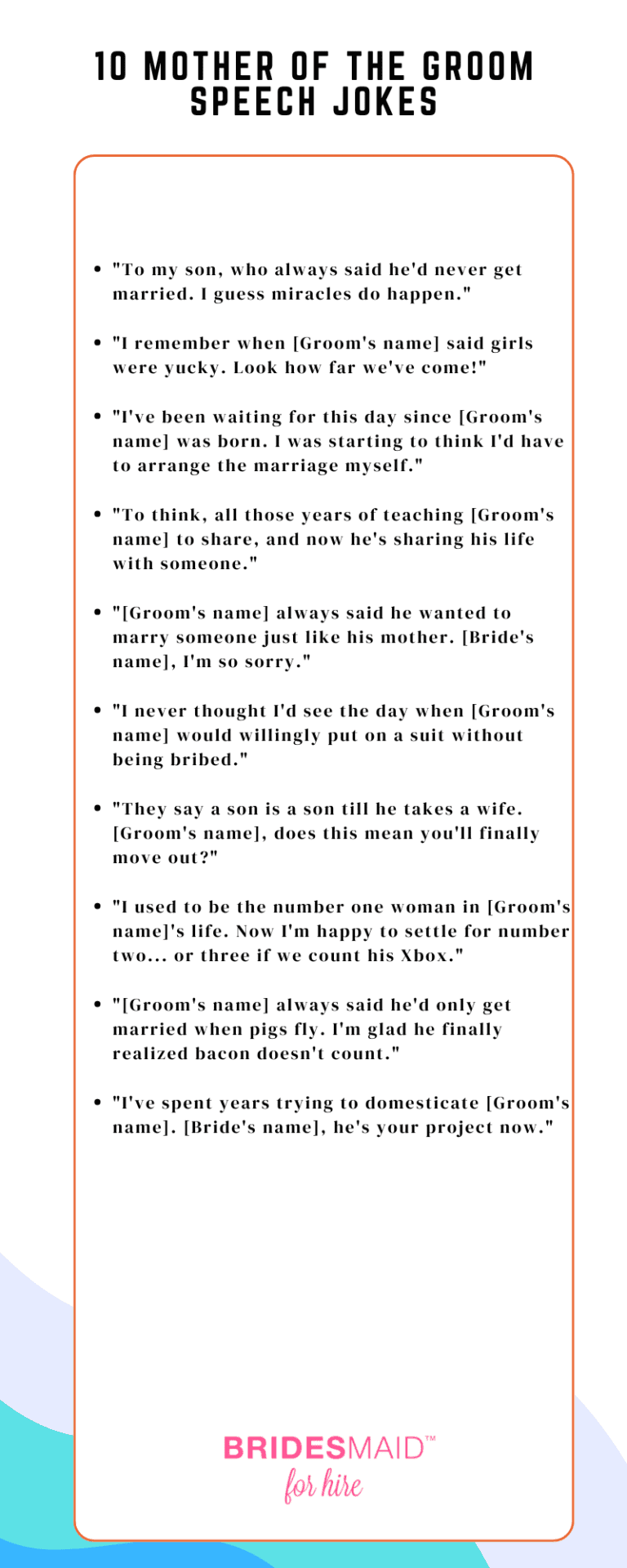 Wedding Speech Jokes: 20 Examples to crack up your audience