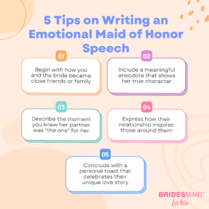 Emotional Maid of Honor Speech Guide