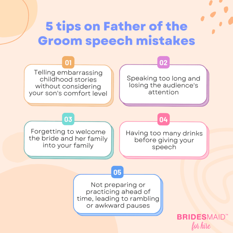 Father of the Groom Speech Mistakes: Avoid These Common